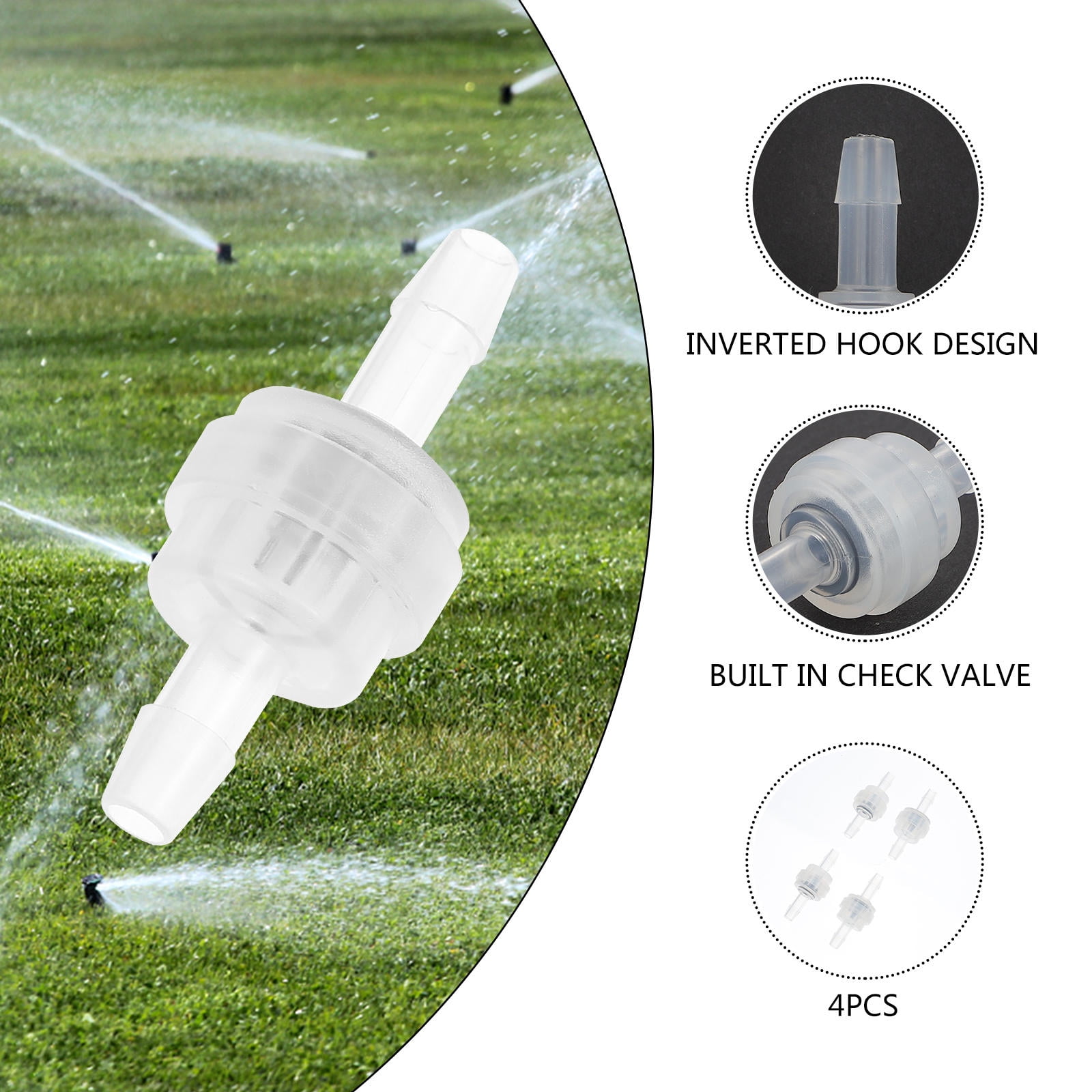 HOMEMAXS 4 Pcs Non Return Valve Non-return Valves One- Way Water ...