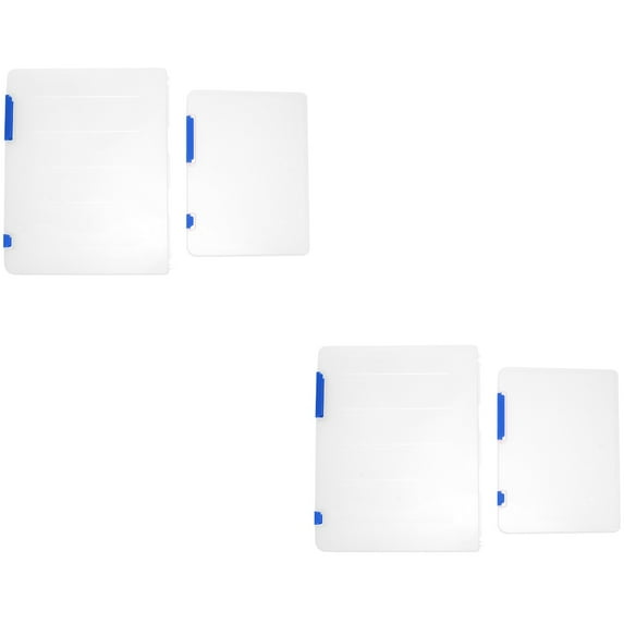 HOMEMAXS 4 Pcs Office File Boxes Lightweight File Cases Document Boxes ...
