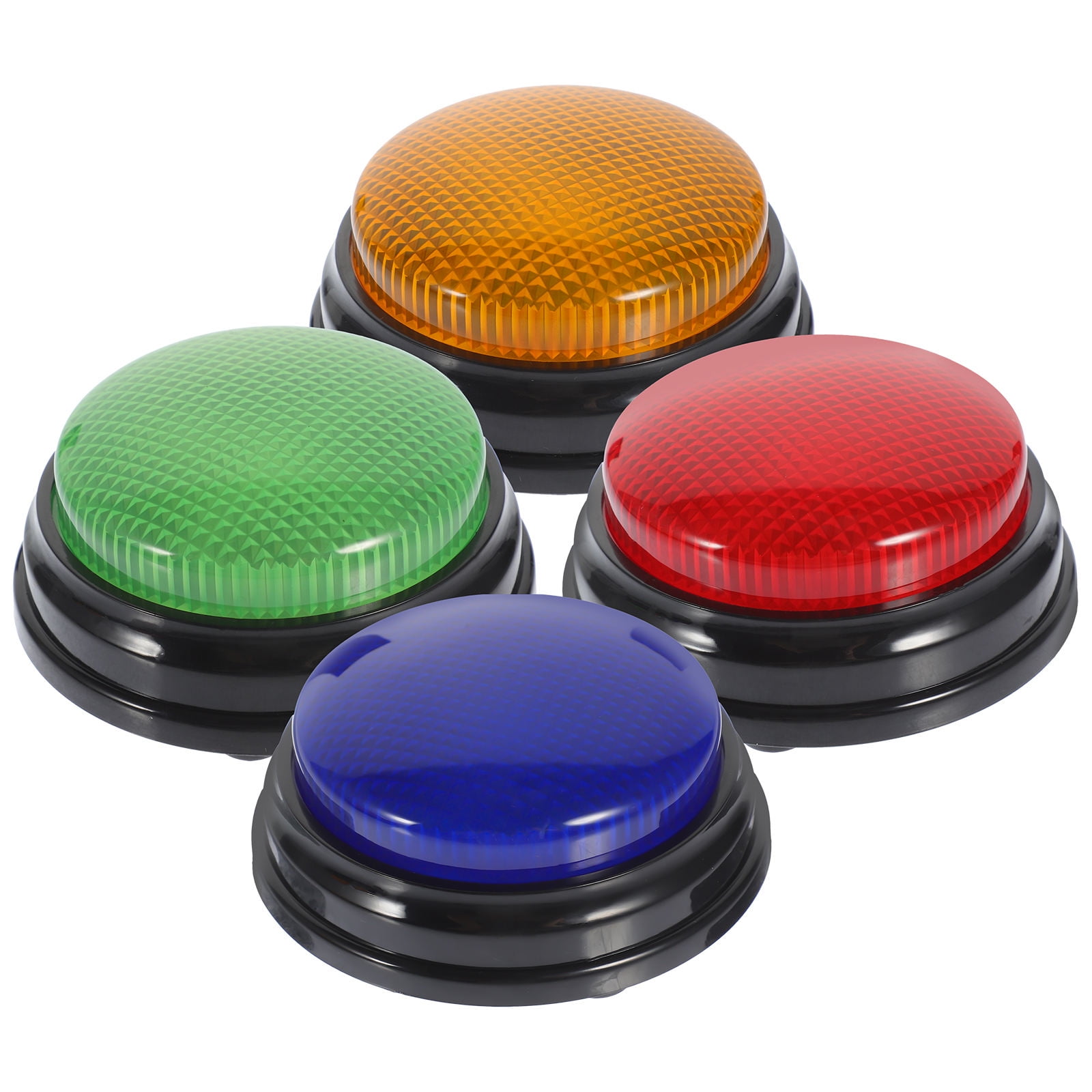 HOMEMAXS 4 Pcs Party Answer Buzzers Prank Button Prop Light up Buttons ...