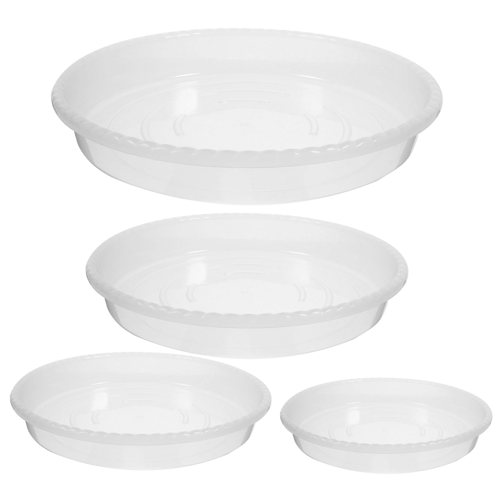HOMEMAXS 4 Pcs Planting Tray Drain Trays for Plants Hanging Pot Large ...
