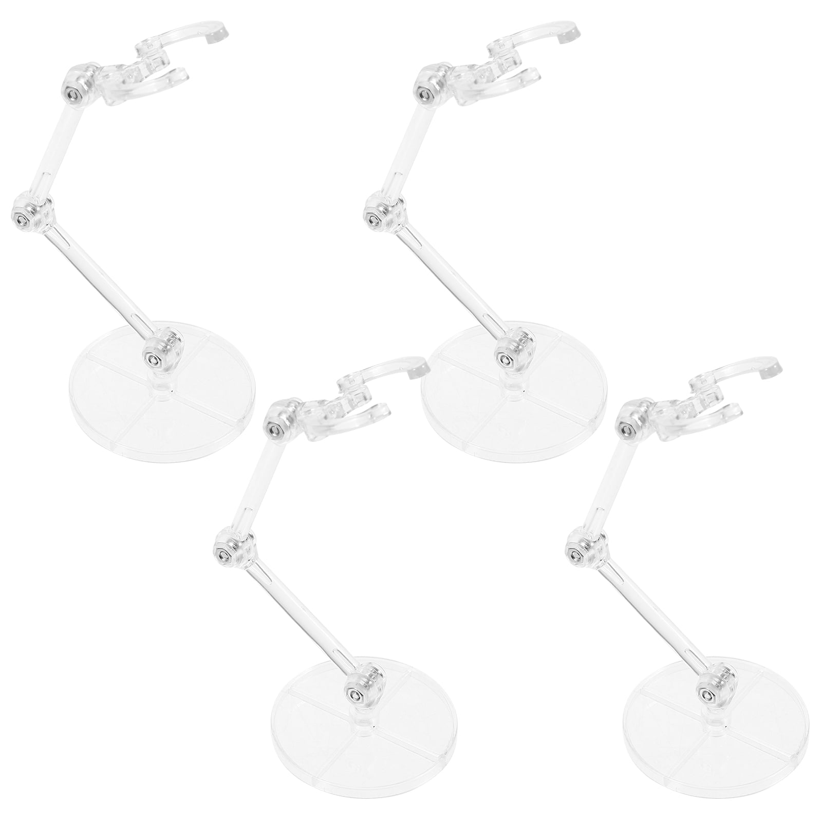 HOMEMAXS 4 Pcs Plastic Doll Stand Displaying Standing Rack Risers Base ...