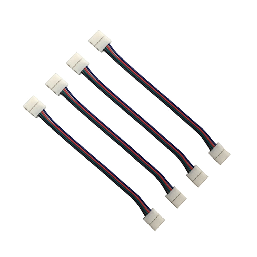 HOMEMAXS RGB LED Light Strip Connector 4 Pin Solderless with Flexible ...