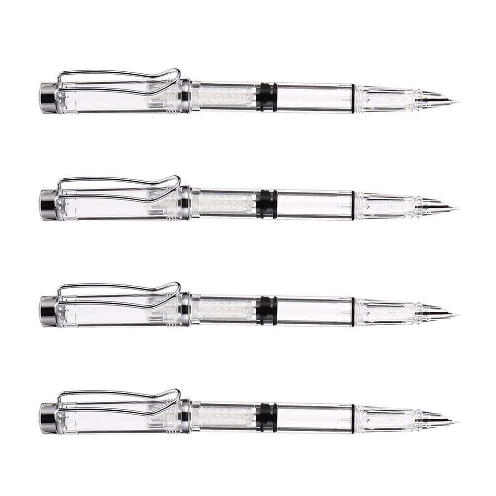 4 Pcs Refillable Fountain Pen Various Size Writing Ink Converter Office ...