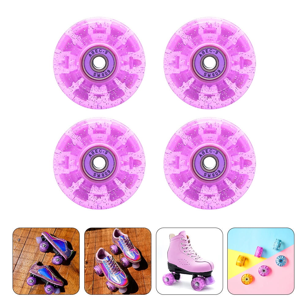 HOMEMAXS 4 Pcs Roller Skate Wheels Skates Replace Adult Child Man ...