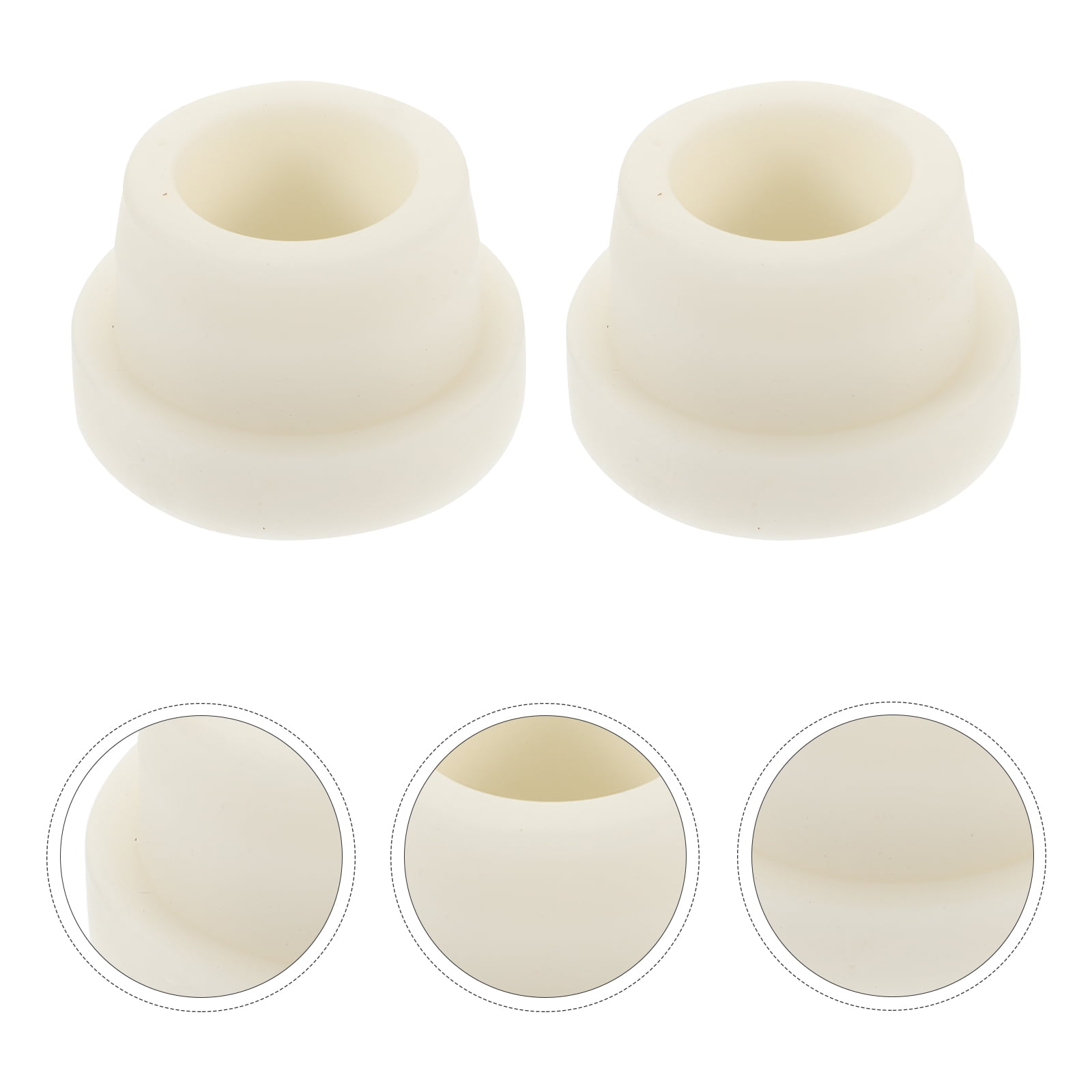 HOMEMAXS 4 Pcs Rubber Plug Pool Ladder Plugs Pads Steps for Inground ...