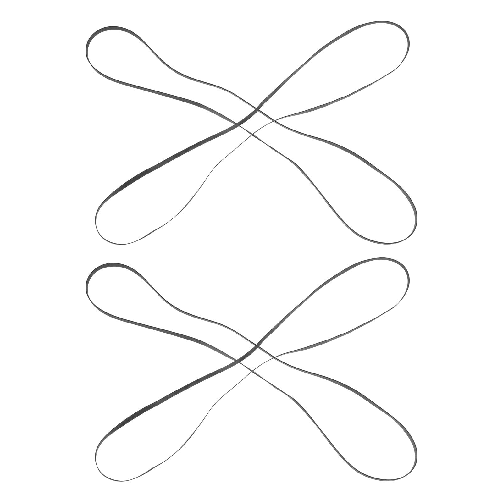 4 Pcs Rubber Turntable Belt Video Drive Belts Recorder Cassette Tape ...