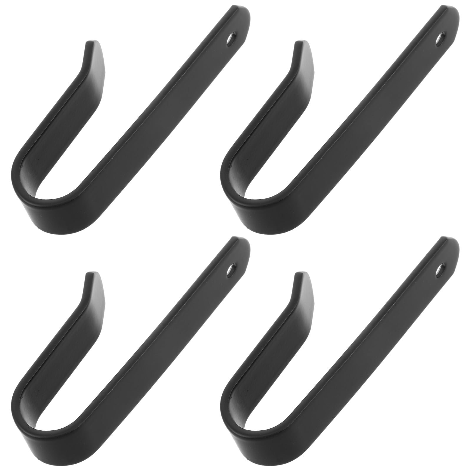 Black Iron Wall Mount Hooks for Storage Durable and Space Saving Ideal ...