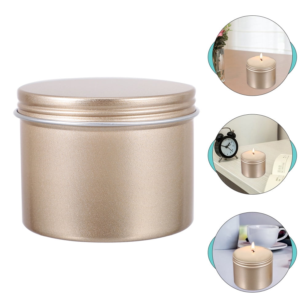 4 Pcs Scented Aluminum Can Storage Box Jar Refillable Containers ...