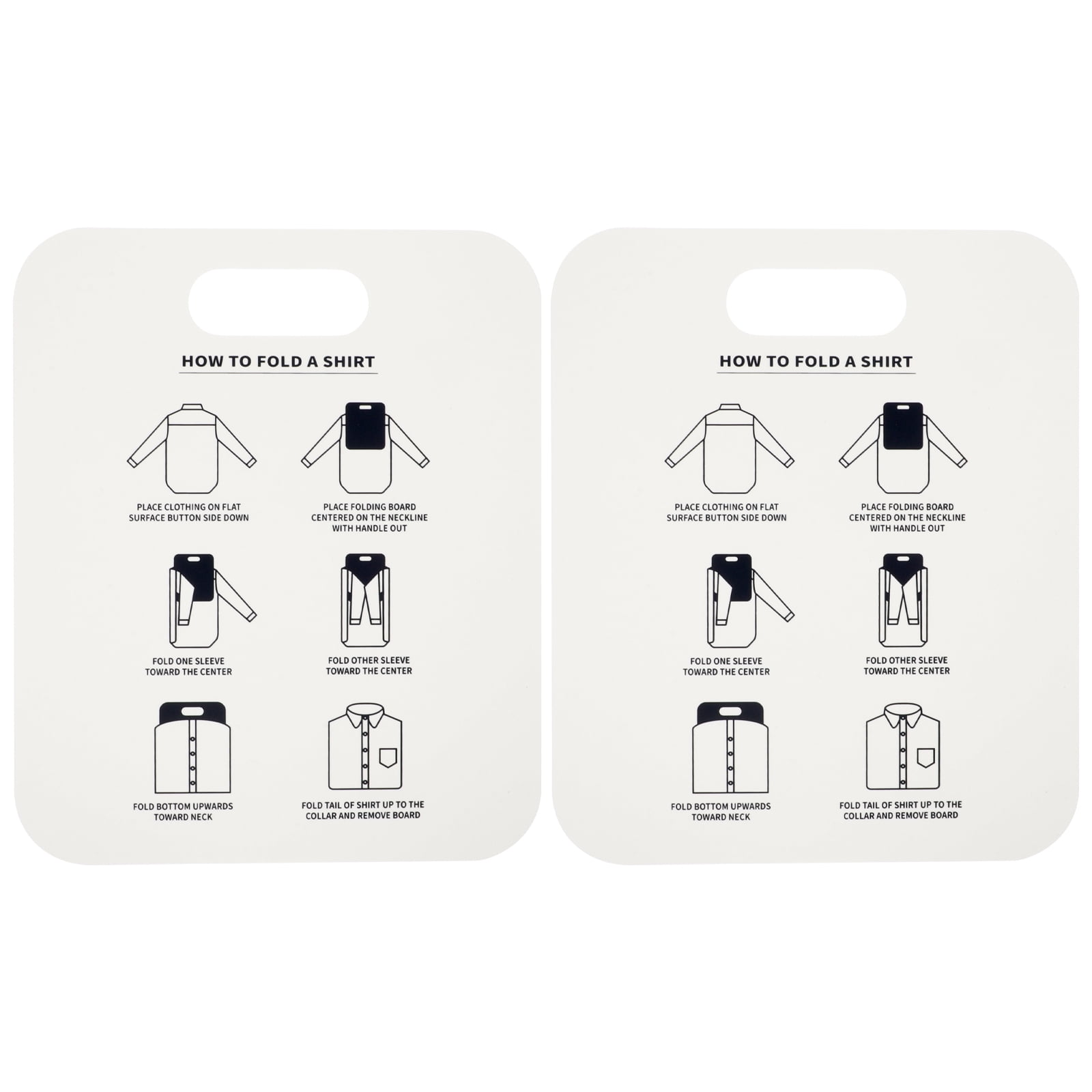 HOMEMAXS 4 Pcs Shirt Packing Cardboard Clothes Folding Tool Garment ...