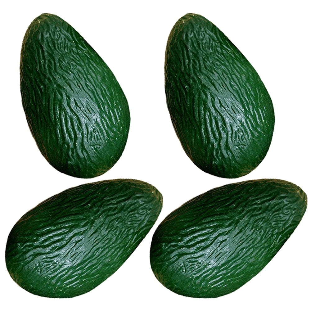 VERDANVERSE Simulation Avocados Models Faux Fruit Green 4Pcs Educators ...