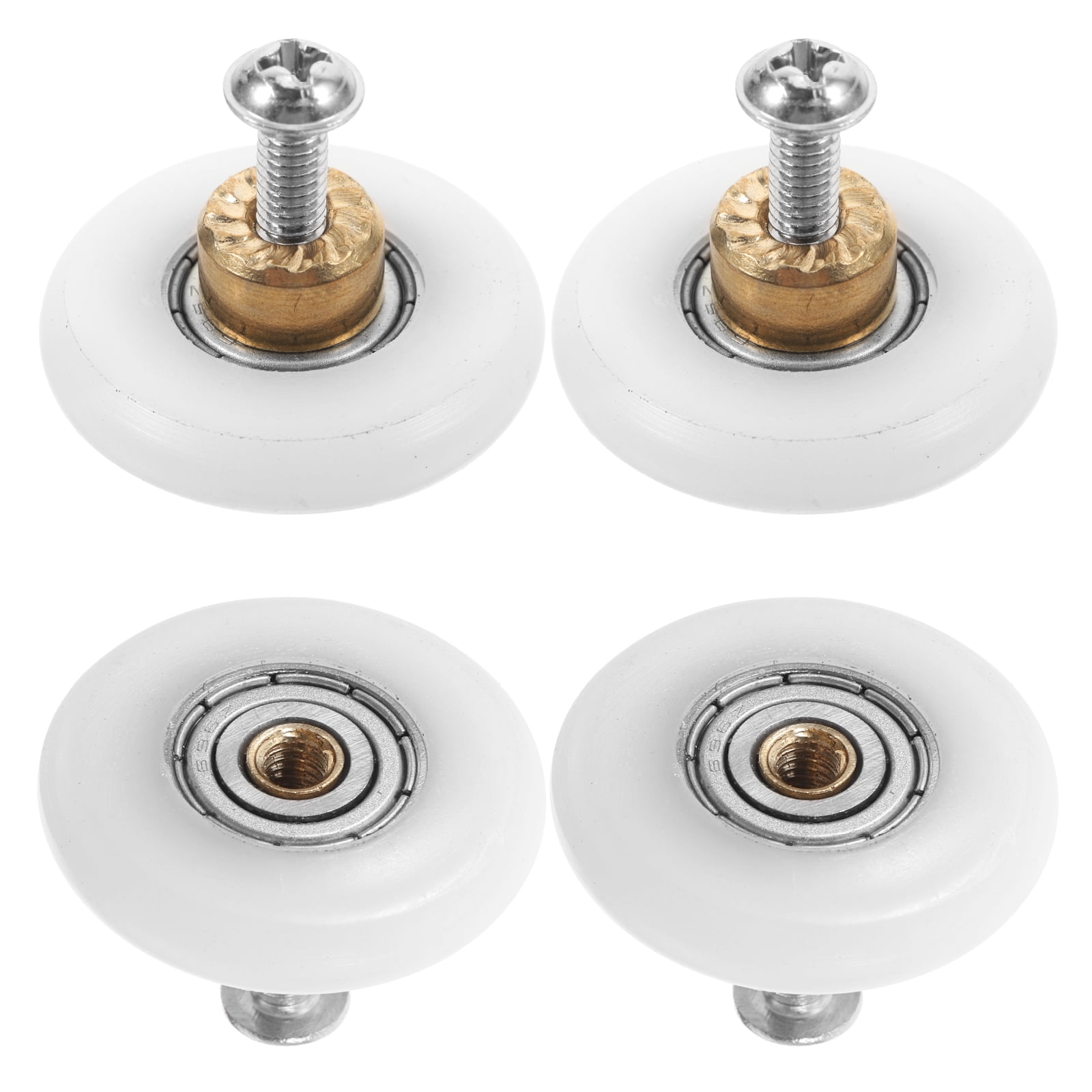 HOMEMAXS 4 Pcs Sliding Glass Shower Door Rollers Runners Bathroom Wheel ...