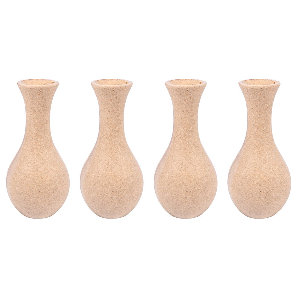 HOMEMAXS 4 Pcs Small Flower Vase Clay Model Unconventional Style ...