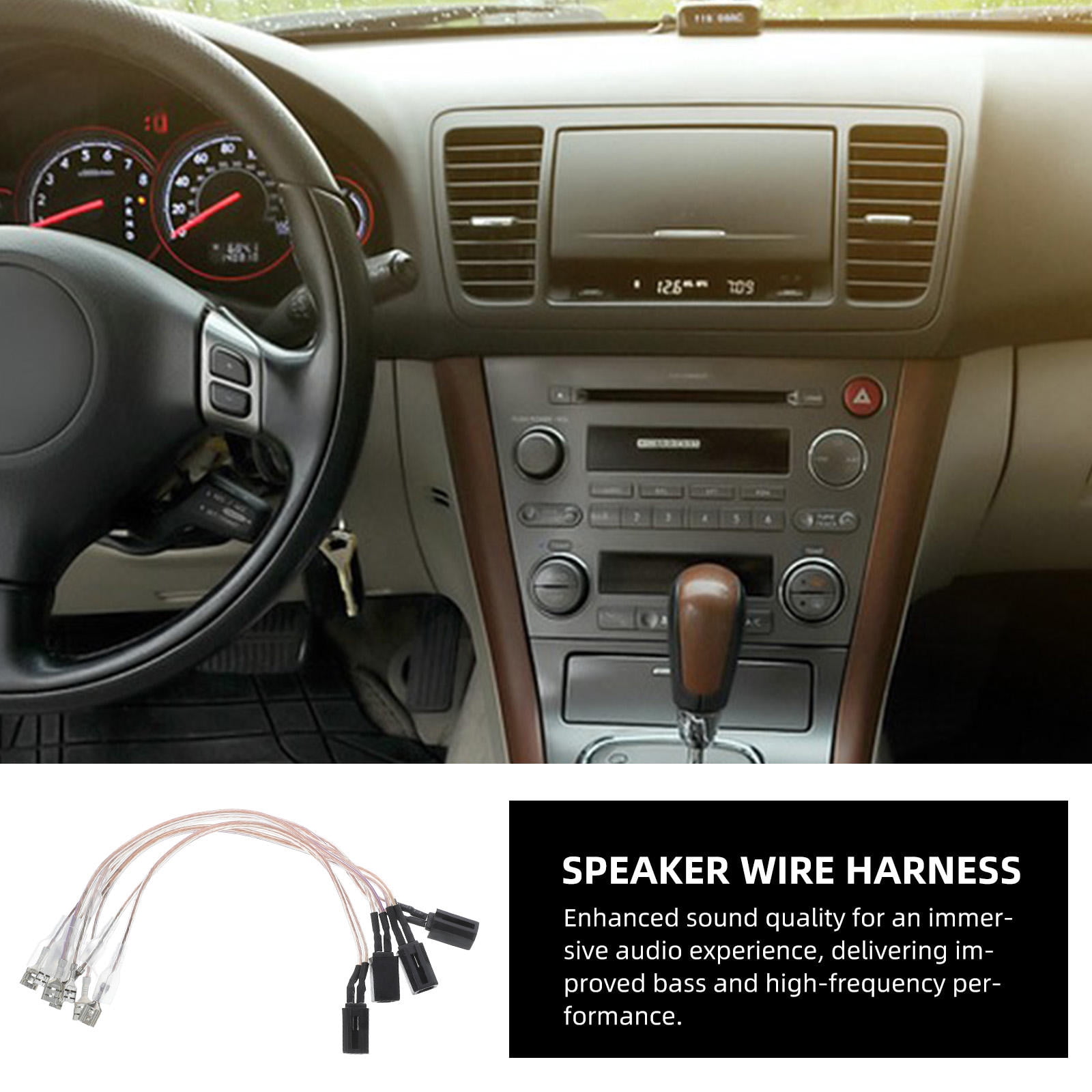 4 Pcs Speaker Connector Harnesses for Car Replacement Wire Universal ...