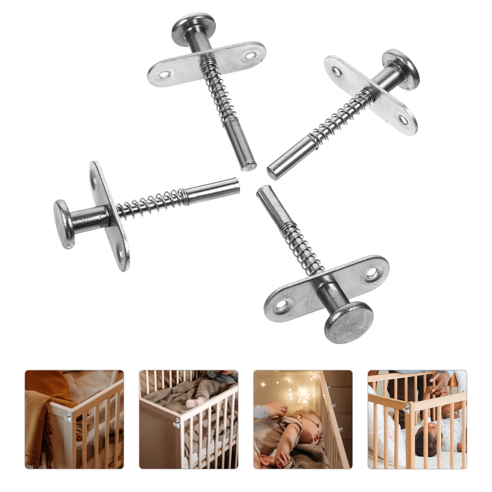4 Pcs Spring Loaded Locking Pin Latch Plunger - Walmart.com