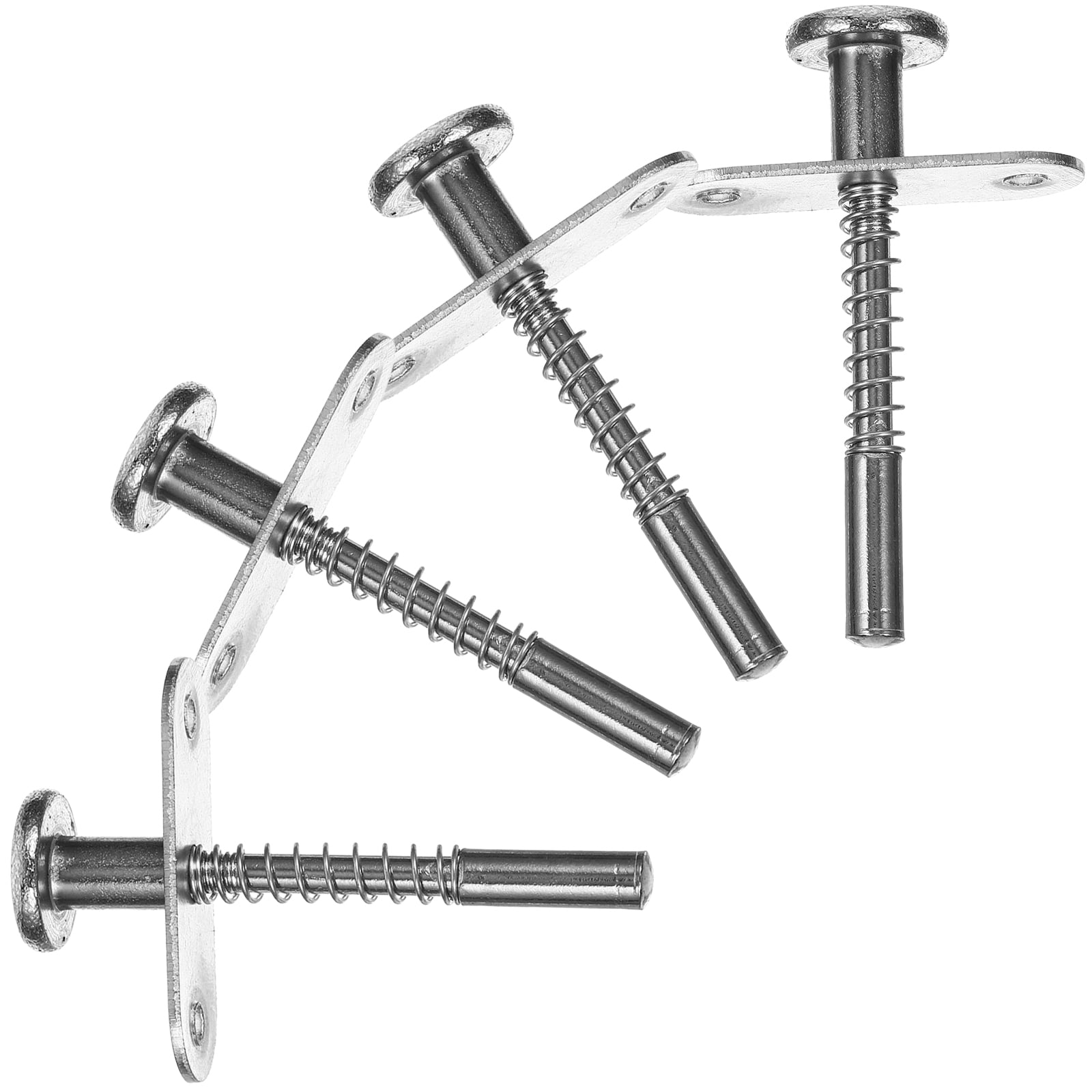 HOMEMAXS 4 Pcs Spring Loaded Locking Pin Screen Plunger Latches Crib ...
