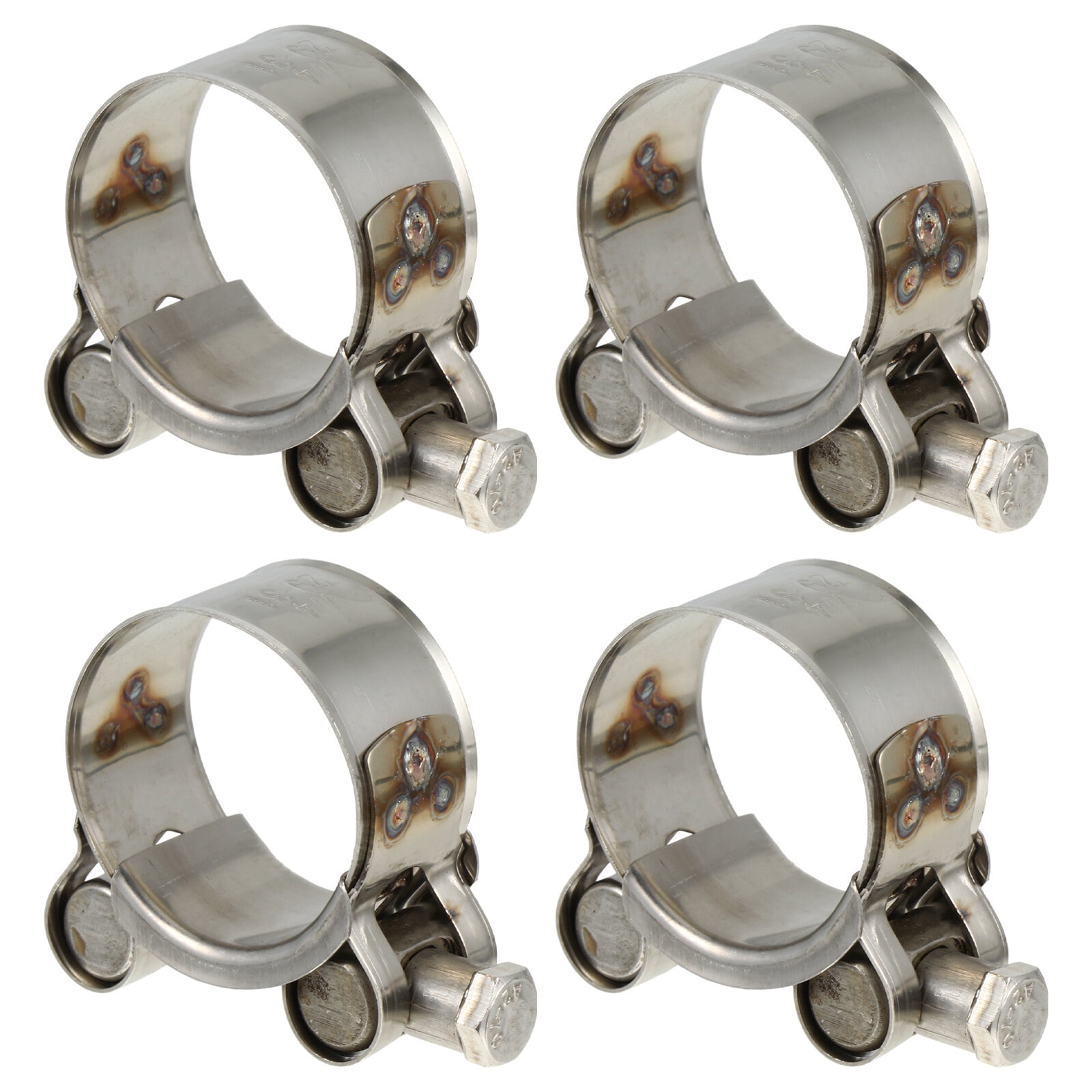 4 Pcs Stainless Steel Clamp Ring Support Hand-Tightening Hose Clamp ...
