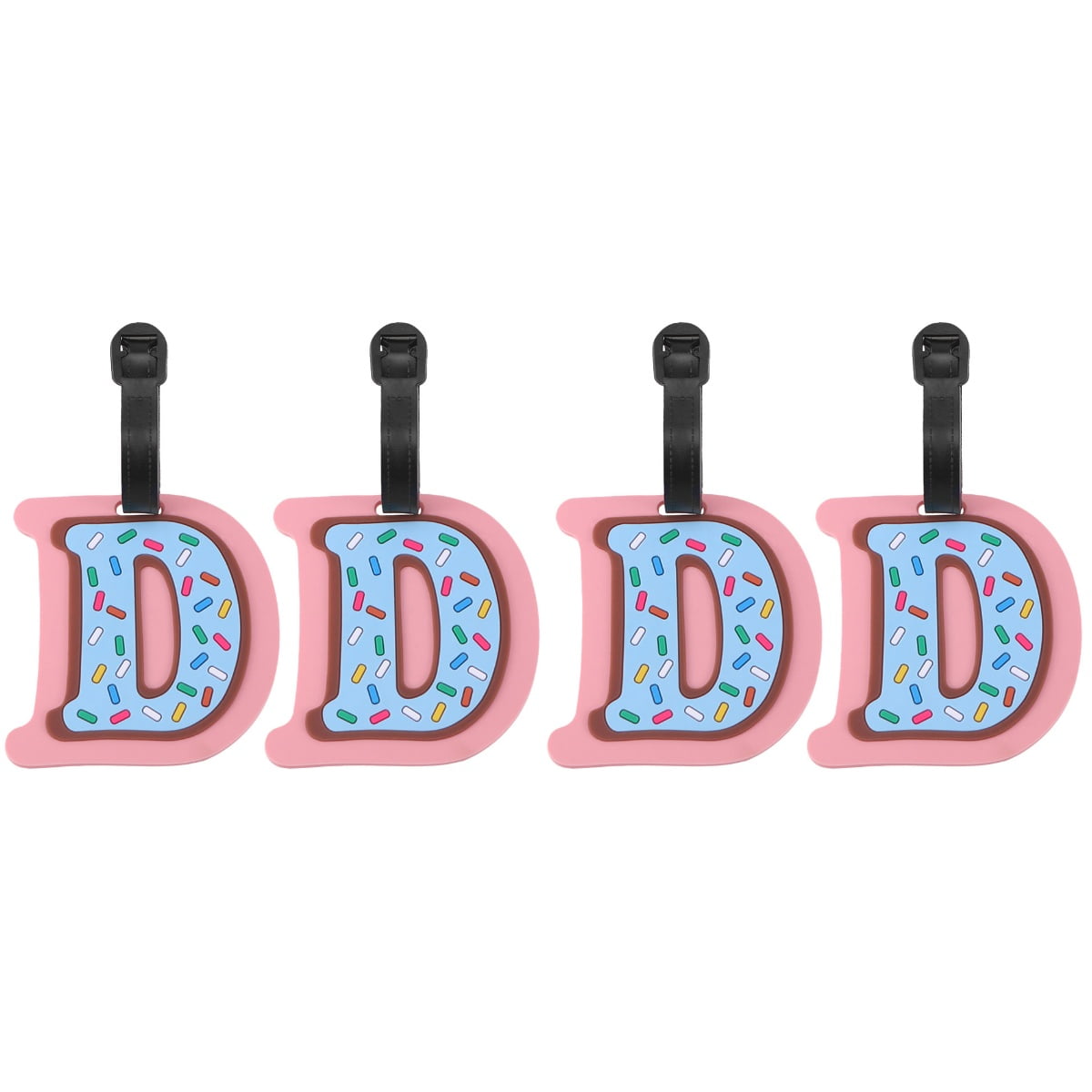 HOMEMAXS 4 Pcs Suitcase Tags Luggage Identifier Tags Letter Tag Labels ...