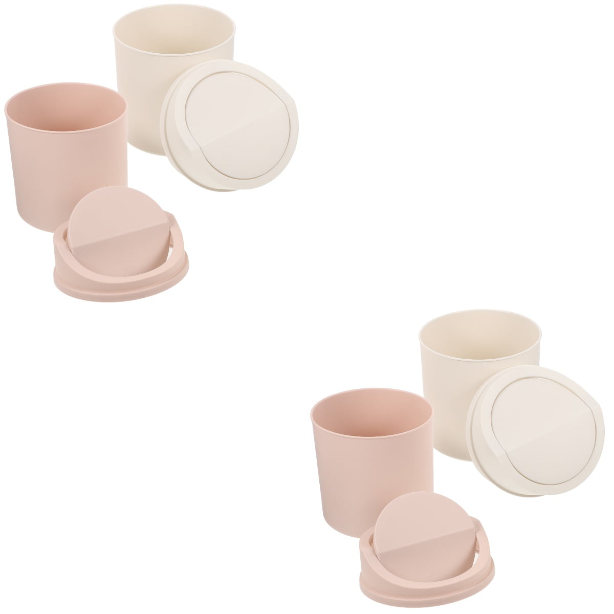 HOMEMAXS 4 Pcs Tiny Garbage Bins Cartoon Trash Cans Desktop Trash Bins ...