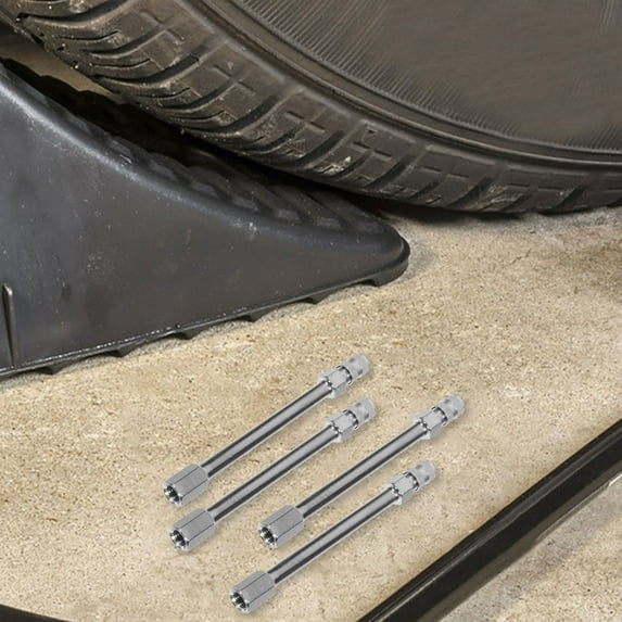 HOMEMAXS 4 Pcs Tire Inflation Extension Rod Dually Valve Stem Extenders ...