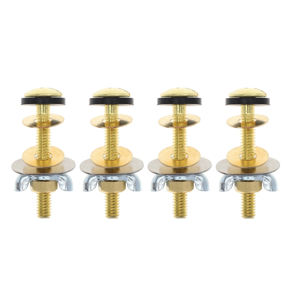 HOMEMAXS 4 Pcs Toilet Fixing Bolts Seat Screws Replacement Kit Hinges ...