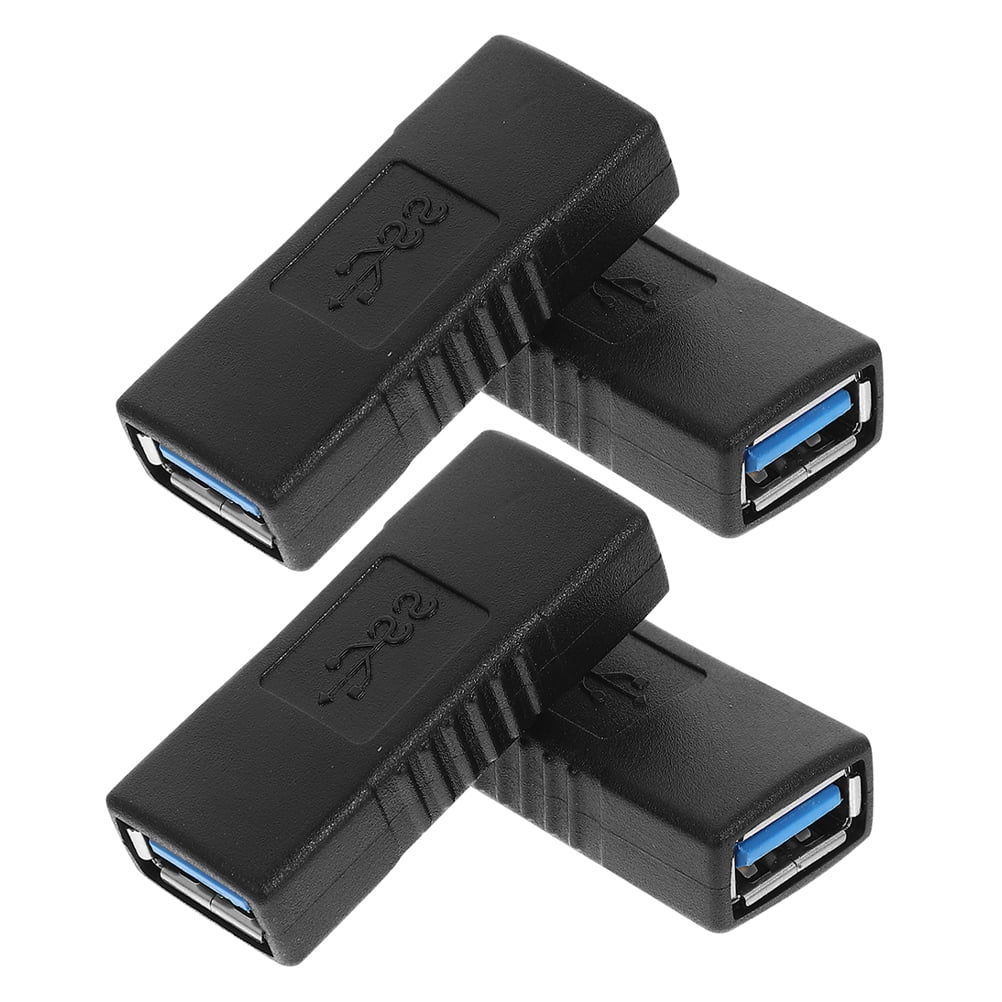 HOMEMAXS 4 Pcs USB Double Female Adapter Dual Port Extender for ...