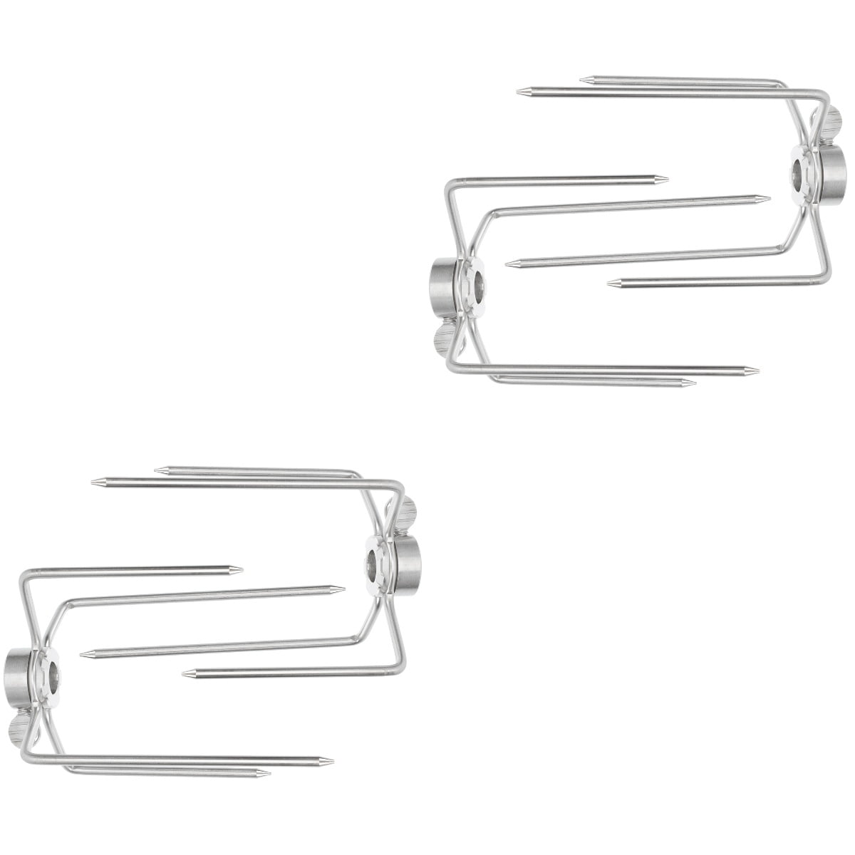 HOMEMAXS 4 Pcs Useful BBQ Kitchen Grill Forks Stainless Steel Food ...