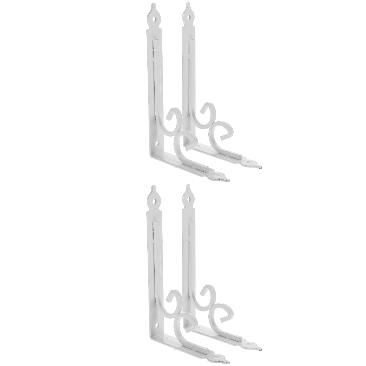 HOMEMAXS 4 Pcs Wall Shelf Fixed Brackets Heavy Duty Shelf Brackets ...