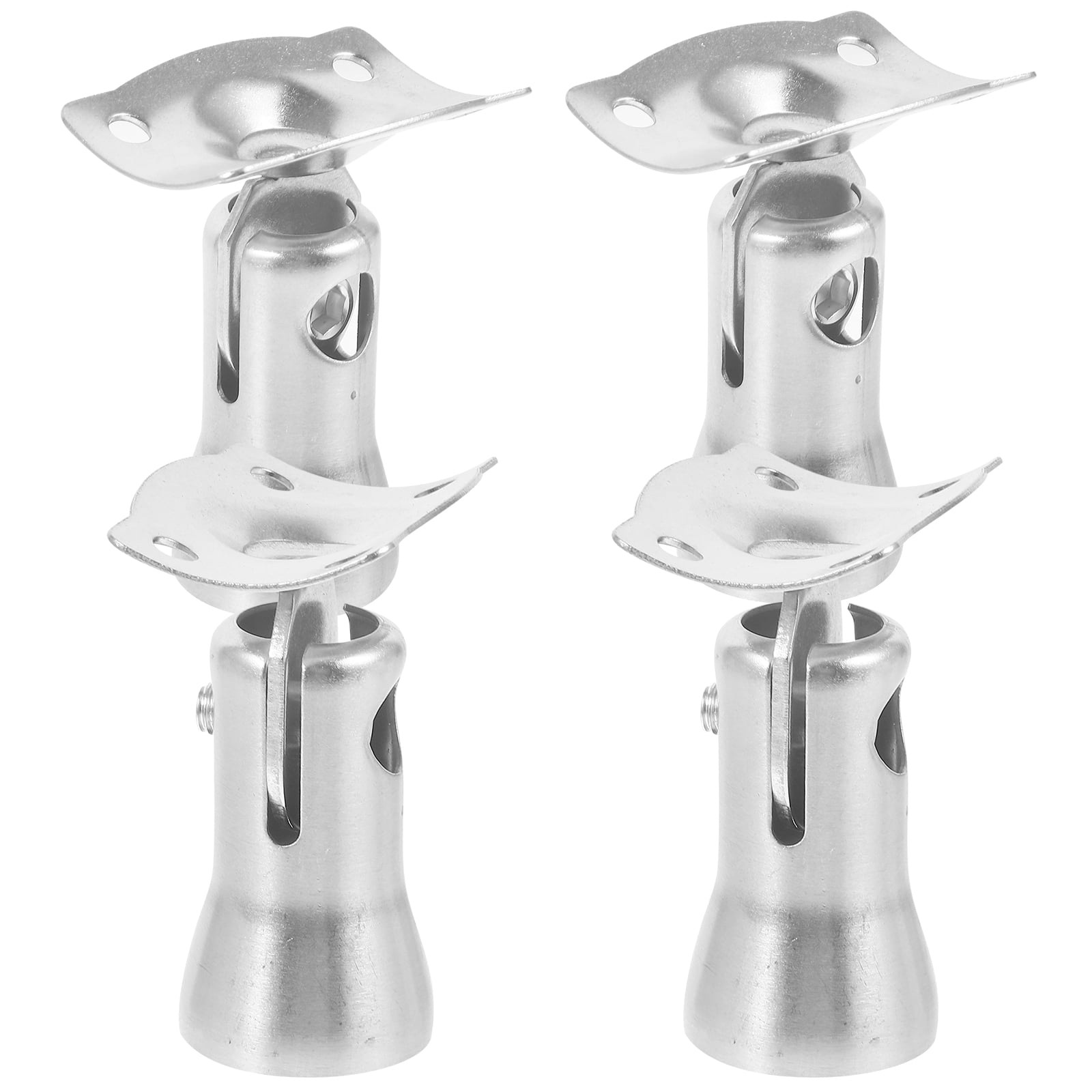 HOMEMAXS 4 Pcs Wardrobe Rail Bracket Wall Mounted Handrail Stair ...