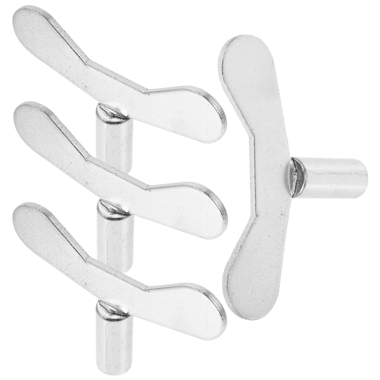 4 Pcs Water Meter Key Shutoff Tool Wrench Plumbing Tools Keys Silver ...