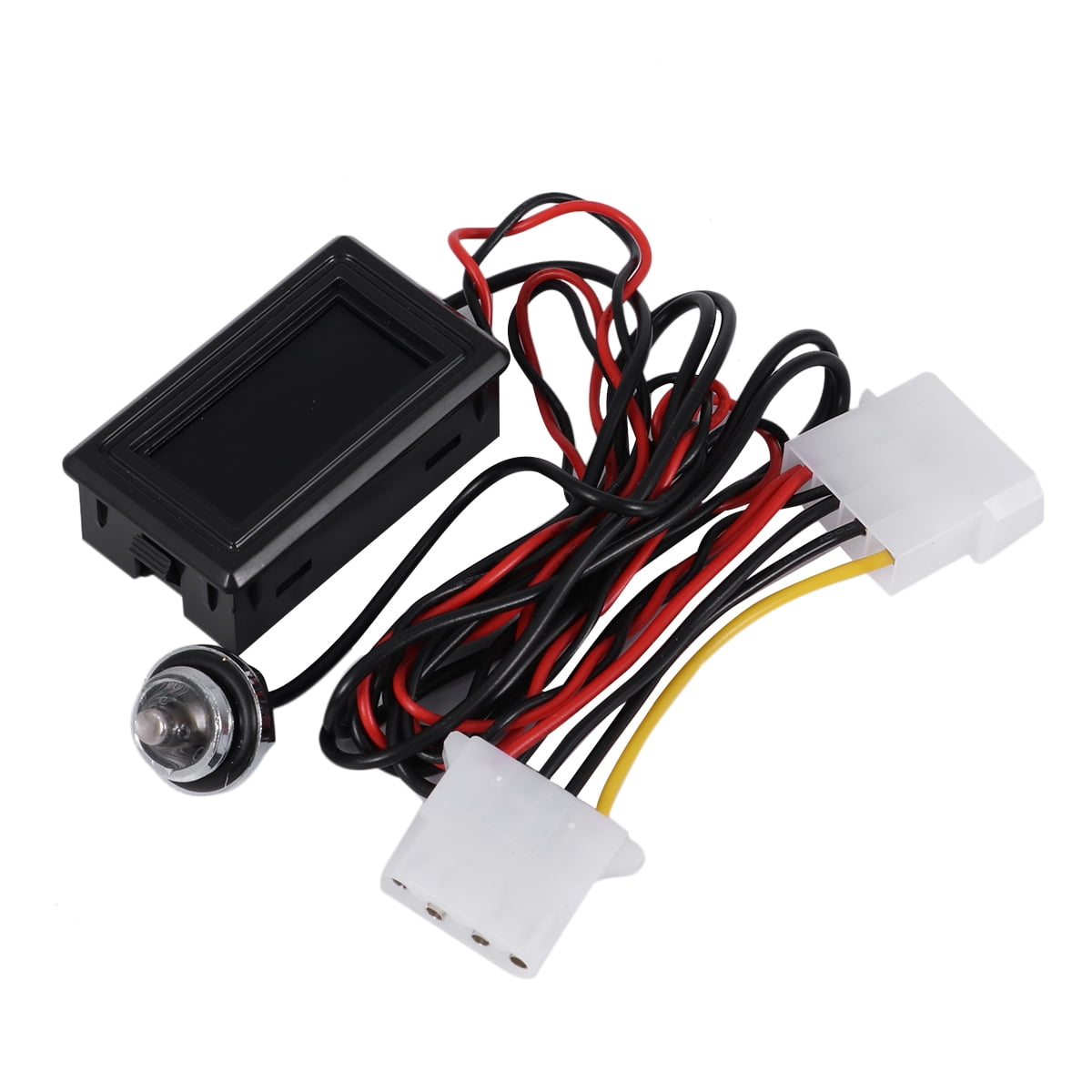 HOMEMAXS 4 Pin Power Plug Temperature Detector Pointer Display Black ...
