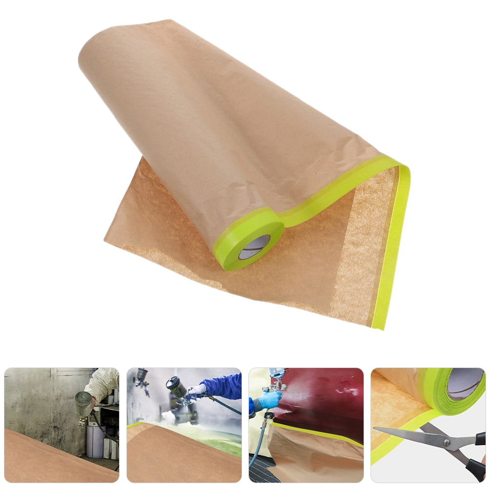 HOMEMAXS Self Adhesive Masking Film for DIY Use Light Brown Paper 4 ...