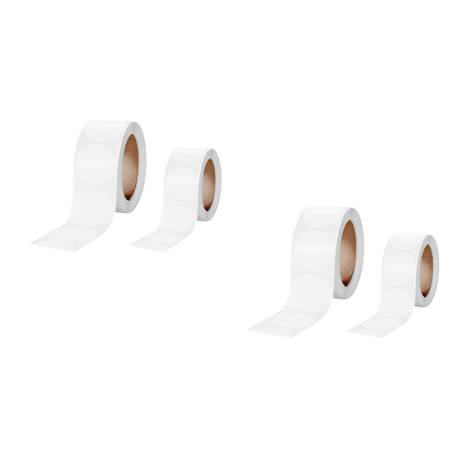 HOMEMAXS 4 Rolls Transparent Sealing Sticker Round Label Sticker ...