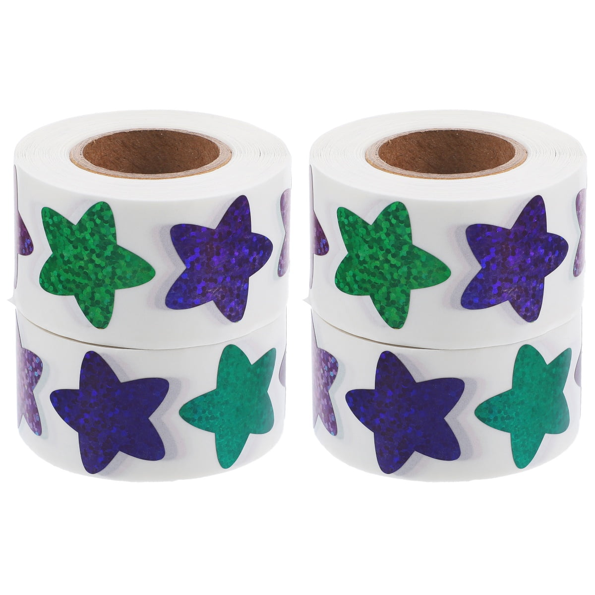 4 Rolls of Decorative Pentagram Shaped Stickers for Kindergarten Reward ...
