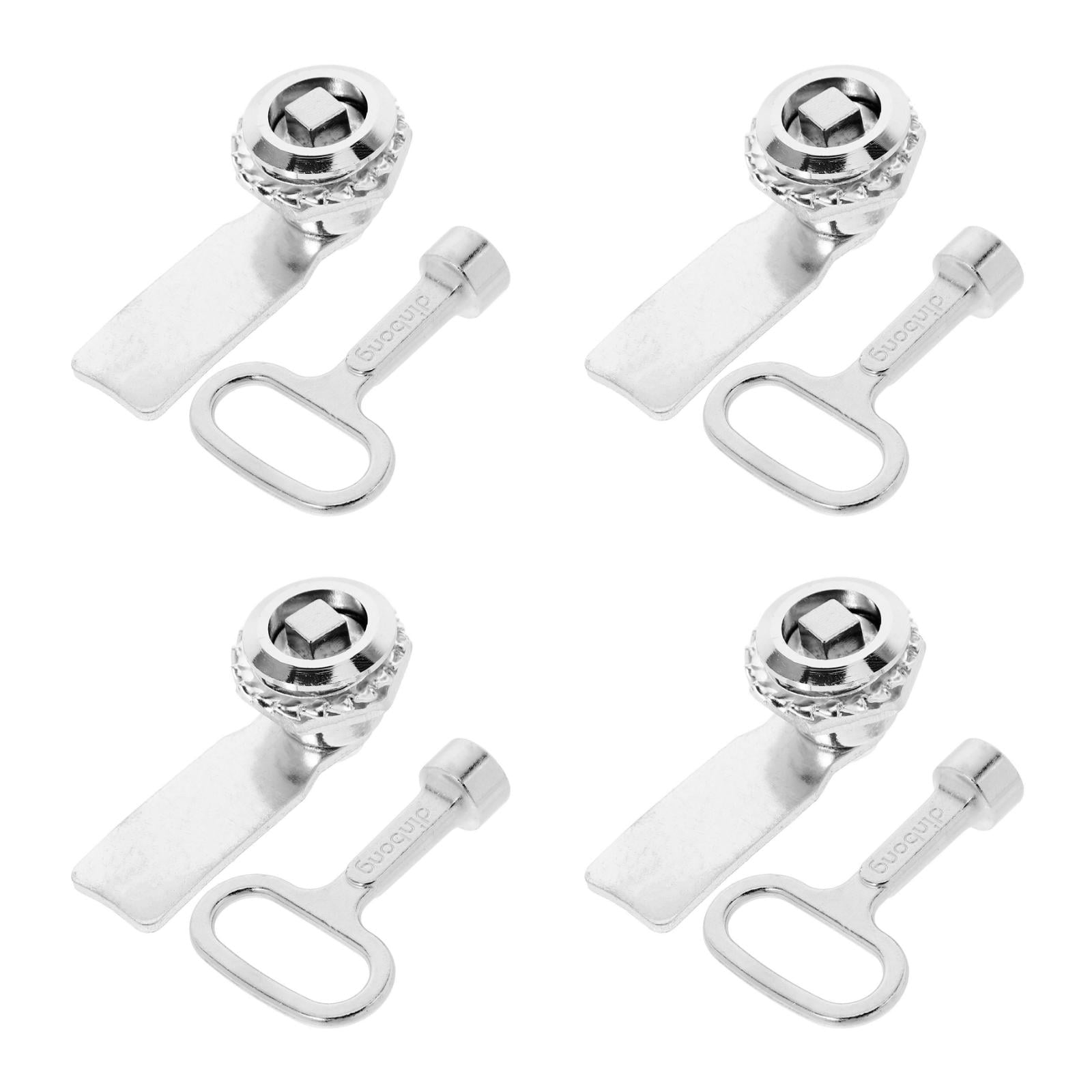 HOMEMAXS 4 Sets Cabinet Lock with Square Key Tubular Hook Lock ...