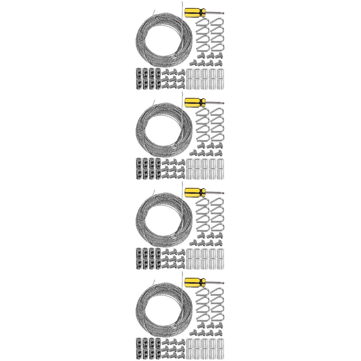 HOMEMAXS 4 Sets Cable Railing Kit Wire Thimble Hanging Wire Rope ...