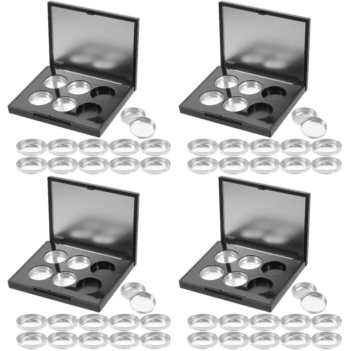 HOMEMAXS 4 Sets Compact Empty Highlighter Cases Mirror Inside ...