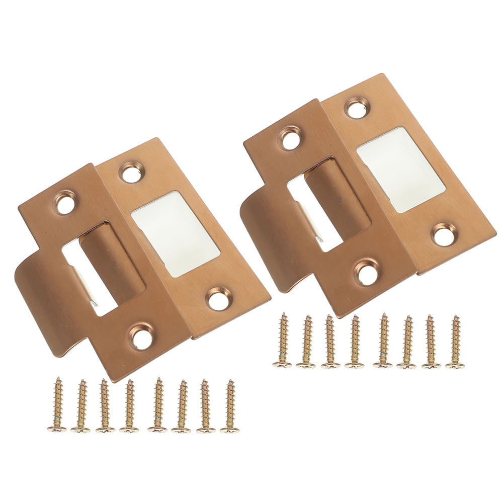 HOMEMAXS 4 Sets Door Strike Plates Stainless Steel Deadbolt Covers ...
