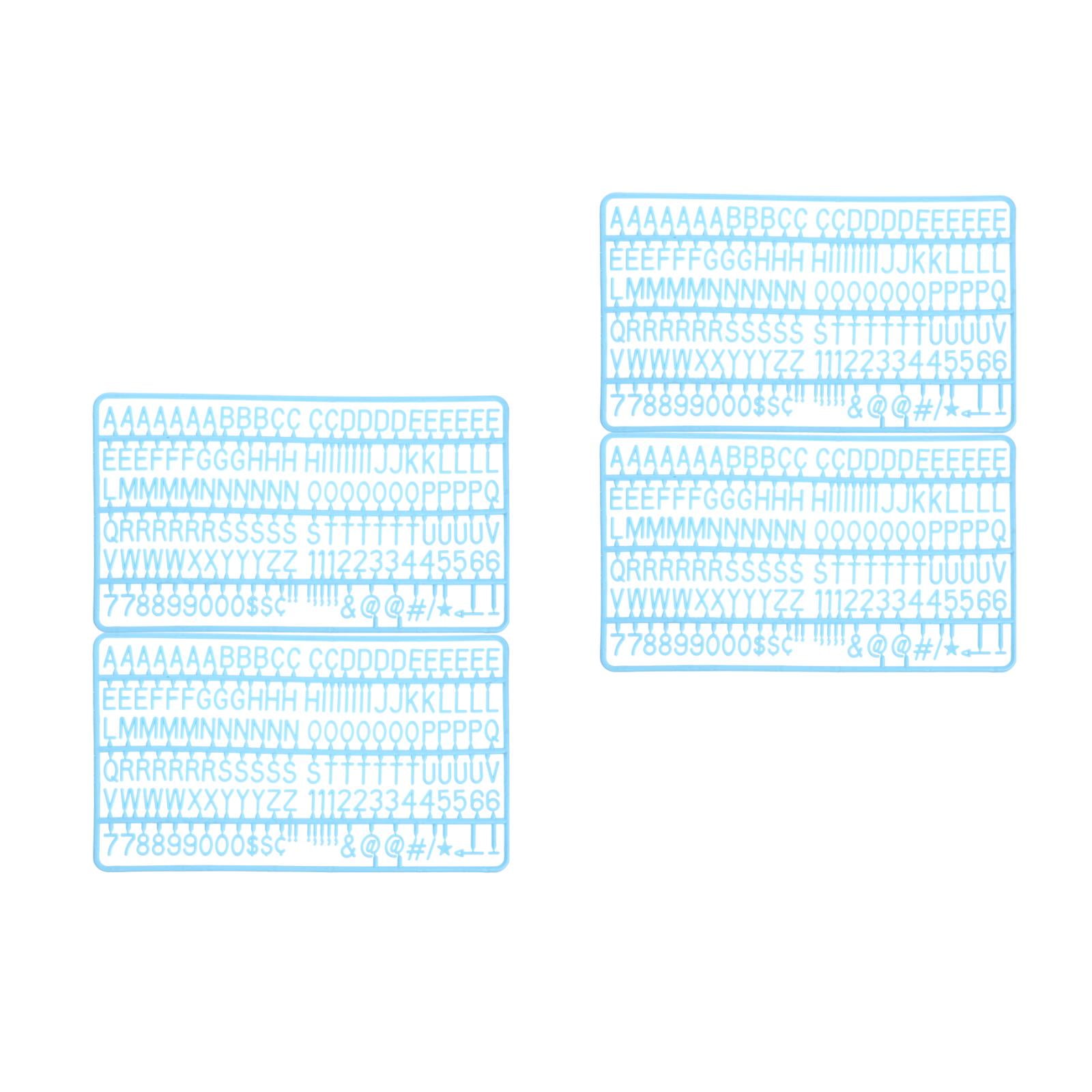 HOMEMAXS 4 Sets Of Felt Board Alphabet Letters Plastic Numbers And ...