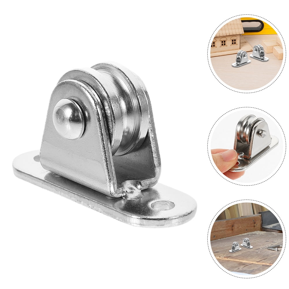 HOMEMAXS 4 Sets Lifting Pulley Lifting Roller Wheel Track Pulley ...