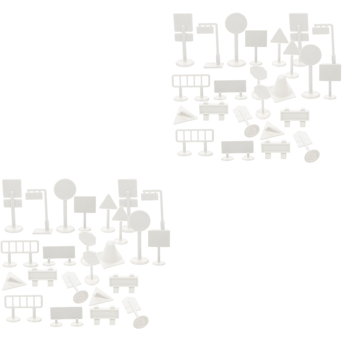 4 Sets Mini Traffic Road Signs Traffic Road Fences Toys Children Early ...