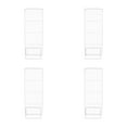 HOMEMAXS 4 Sets Refrigerator Partition Metal Wire Partition Maximizing ...