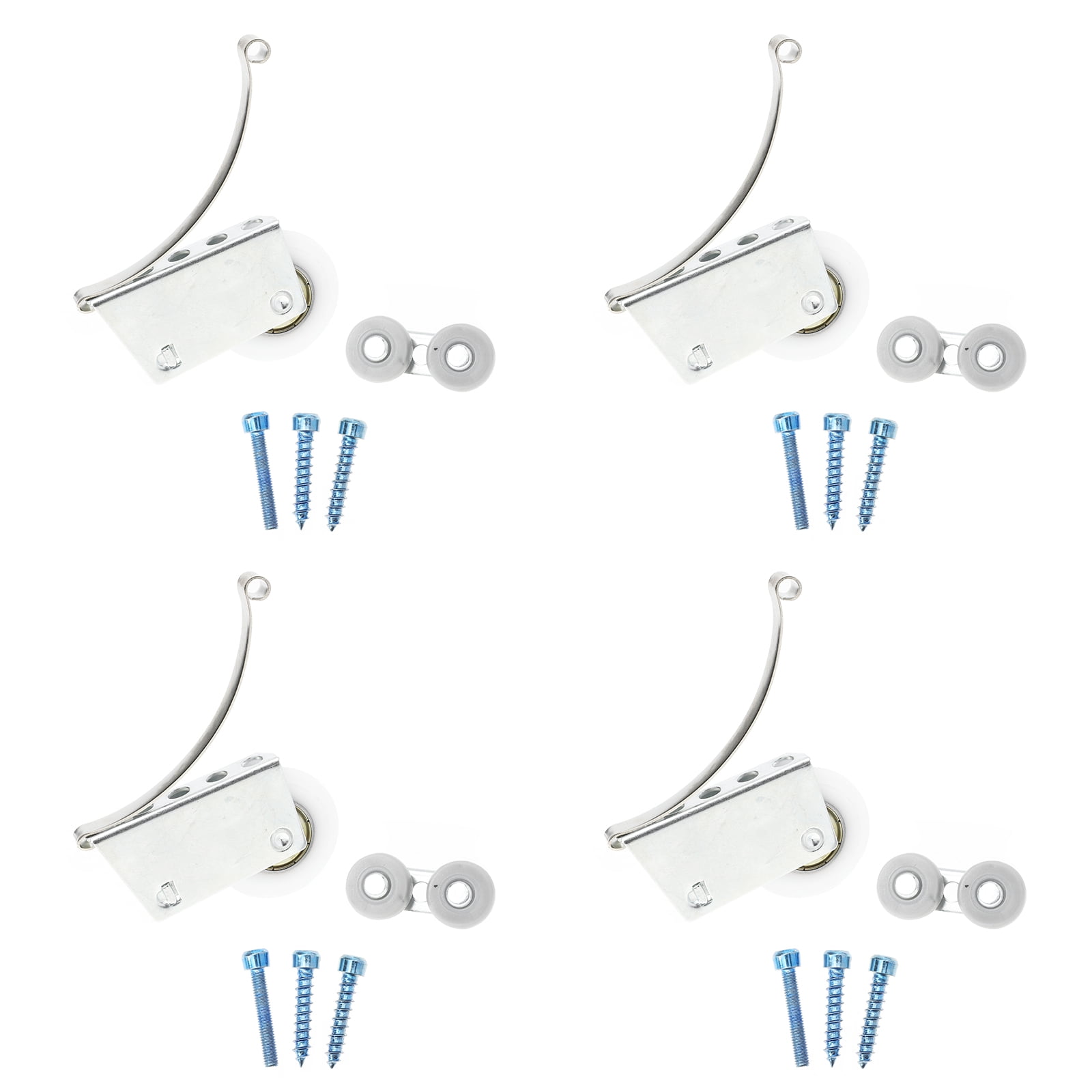 HOMEMAXS 4 Sets Sliding Door Pulley Push-pull Pulleys Window Rollers ...