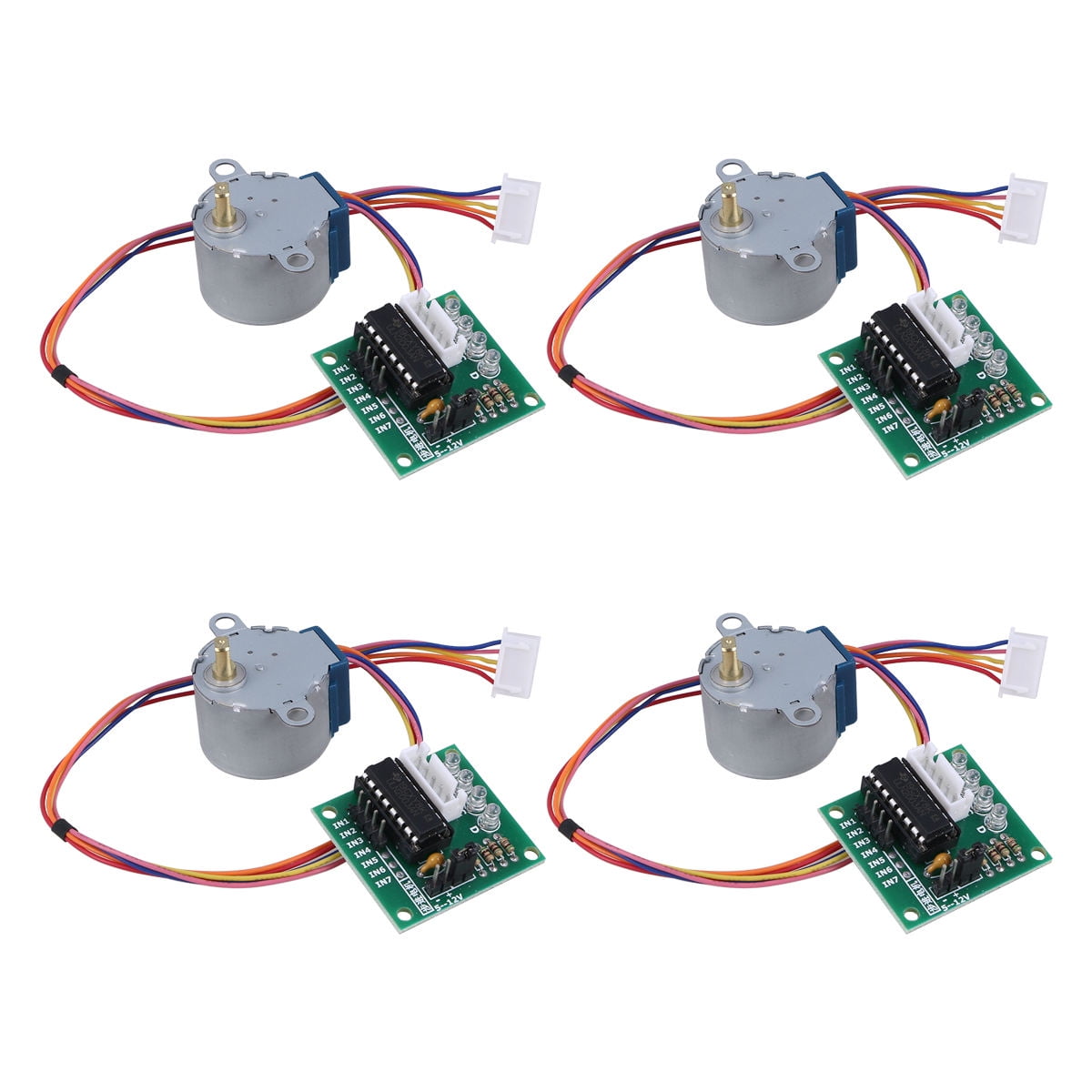 HOMEMAXS 4 Sets Step Stepper Motor Compatible Stepper Motor 3X3.5cm ...