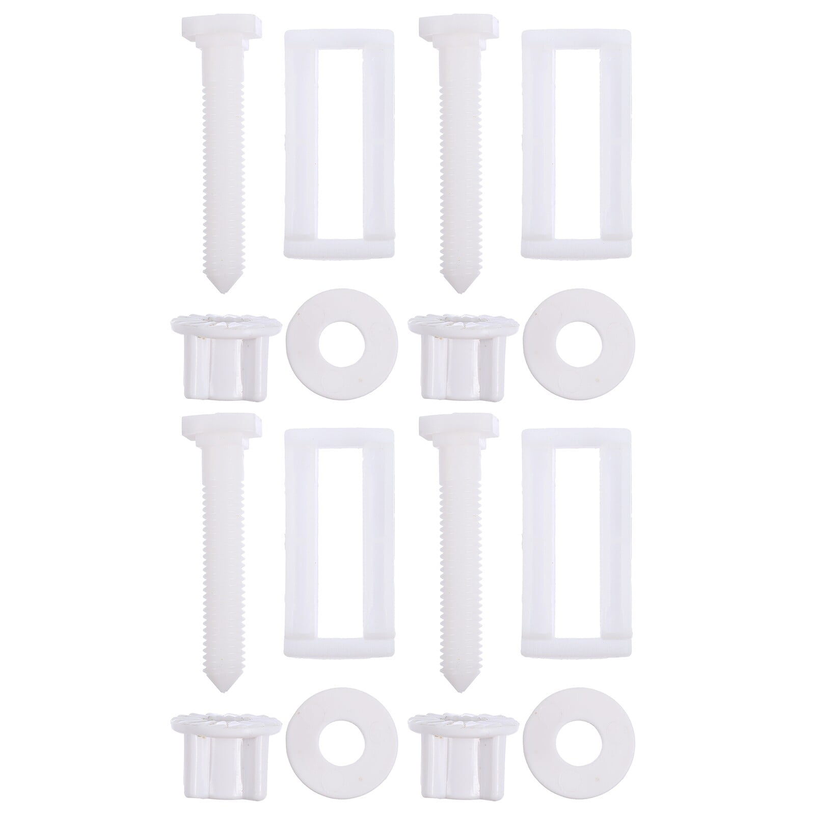 4 Sets Toilet Seat Screw Hinge Bolts and Nuts Hardware Repair Kit - Walmart.com