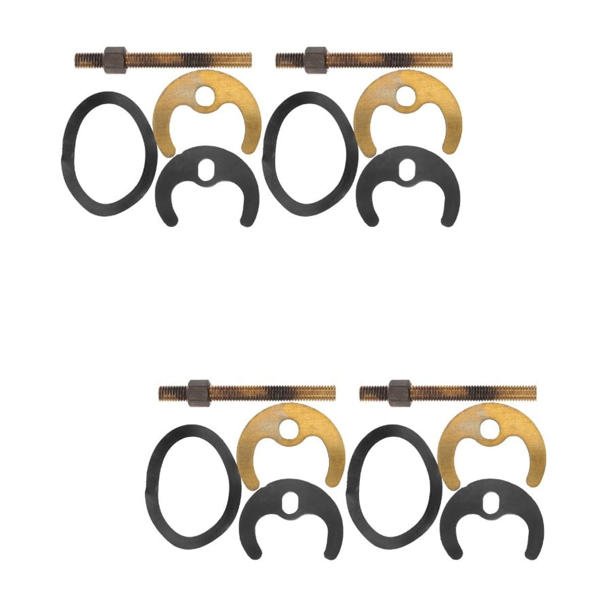 HOMEMAXS 4 Sets Water Spigot Horseshoe Kitchen Faucet Anti loosing ...