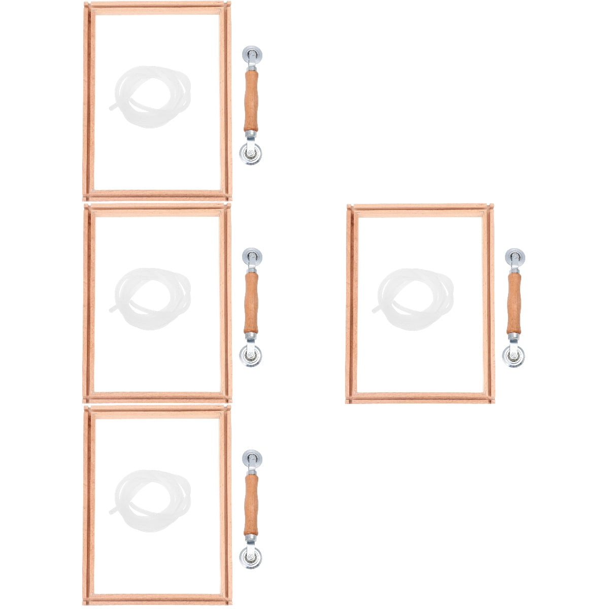 HOMEMAXS 4 Sets of Adjustable Quilting Stand Rectangular Embroidery ...