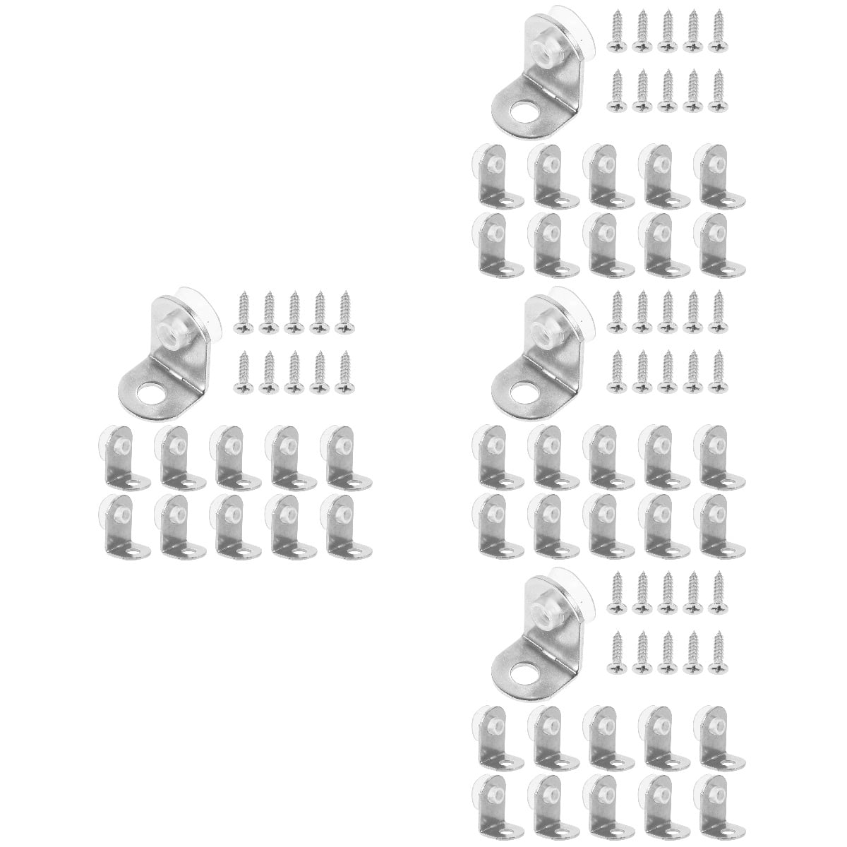 HOMEMAXS 4 Sets of Angle Brackets Stainless Steel Angle Brackets for ...