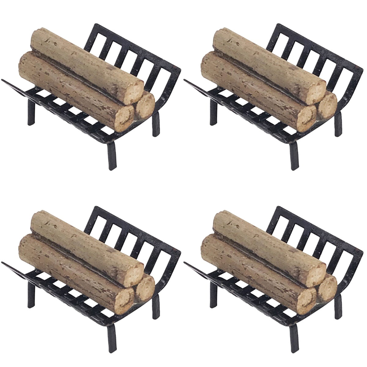 HOMEMAXS 4 Sets of Fire Rack Model Ornamental Mini Fire Rack Garden ...