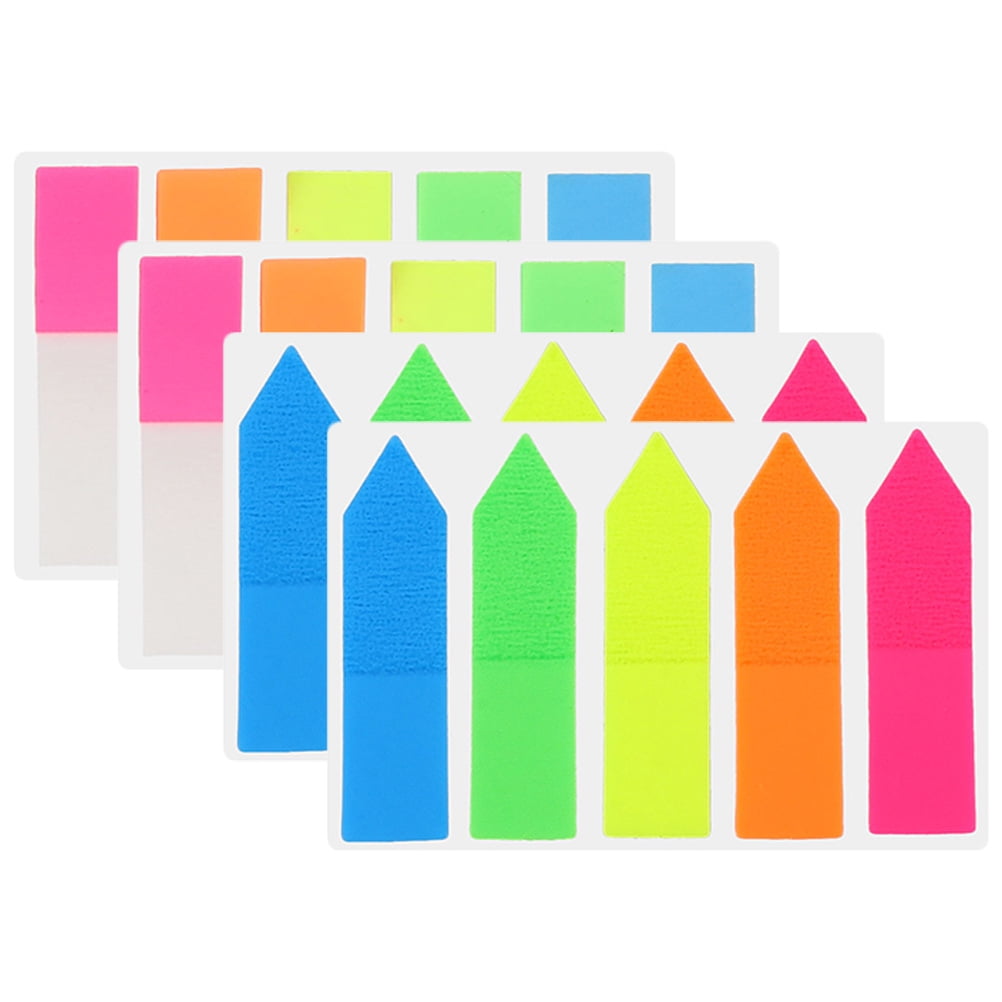 HOMEMAXS 4 Sets of Paper Page Marker Sticky Memo Pad Paper Mark Sticker ...