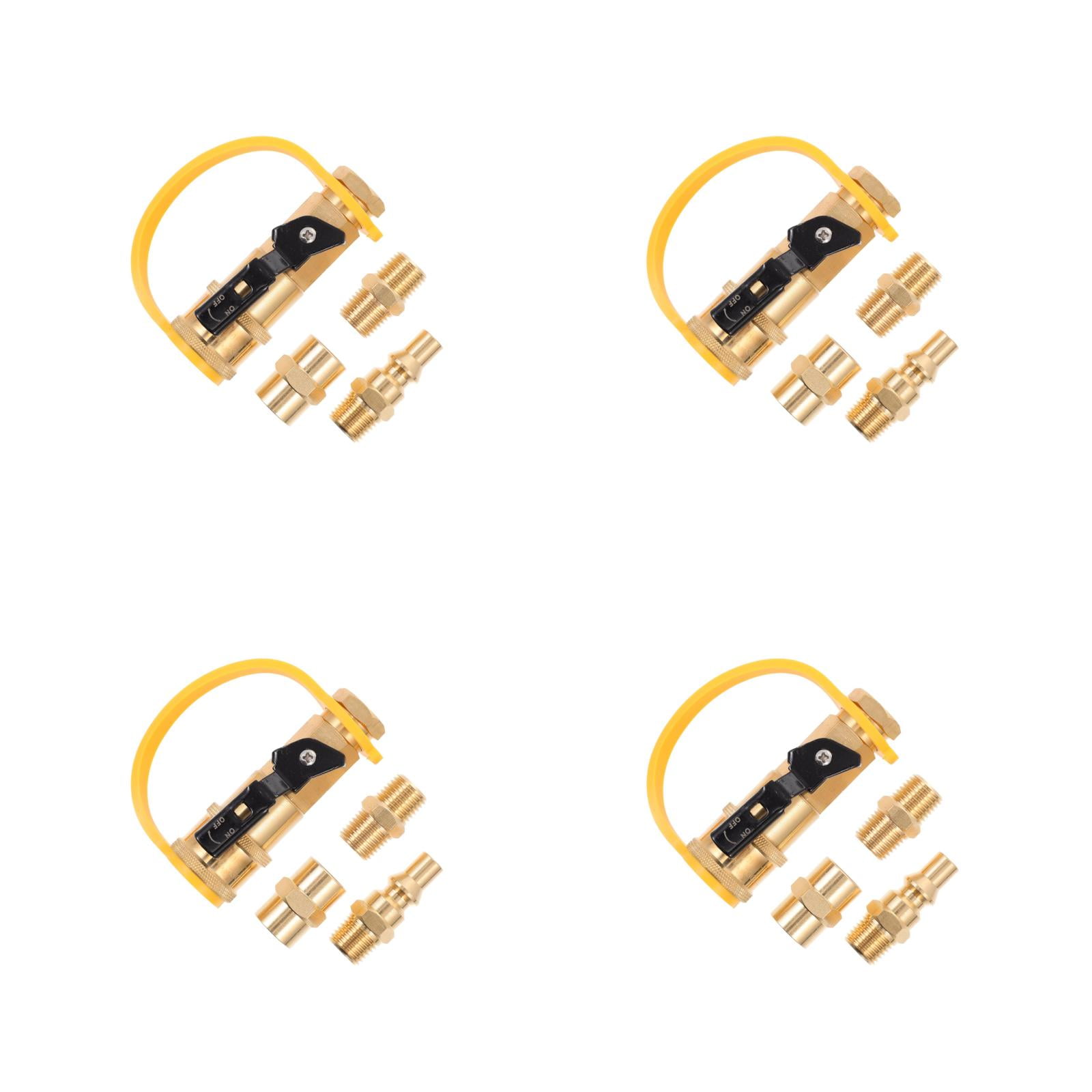 HOMEMAXS 4 Sets of Professional Gas Tank Transfer Brass Valves Gas ...